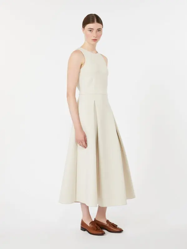 Max Mara Long Fit-and-flare Scuba Jersey Dress