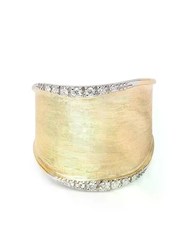 Marco Bicego 18k Yellow Diamond Lunaria Band Ring - Gold