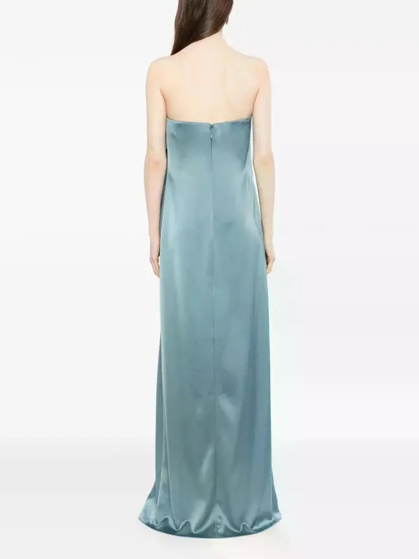 Amsale Cascade Maxi Dress - Blue