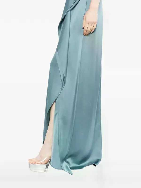 Amsale Cascade Maxi Dress - Blue
