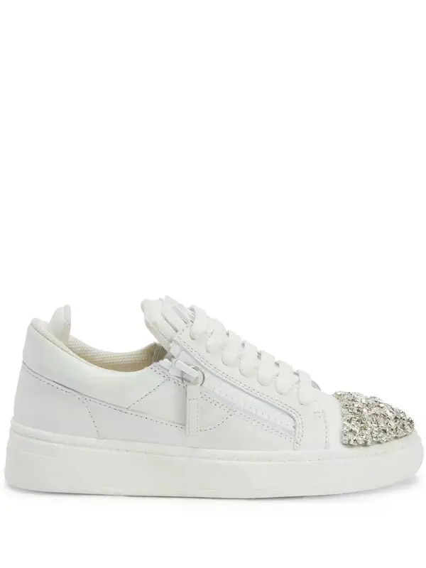 GIUSEPPE ZANOTTI Gz94 Crystal-embellished Sneakers - White