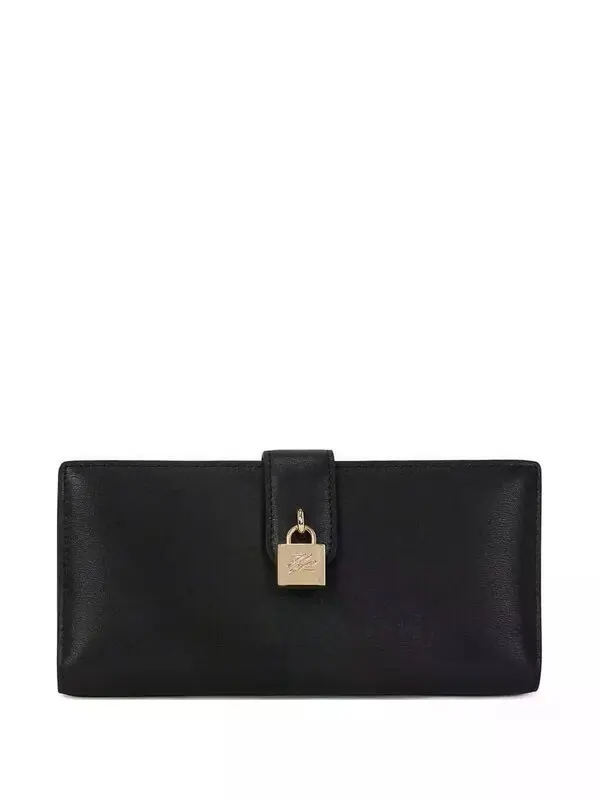 Karl Lagerfeld Padlock-detail Wallet - Black