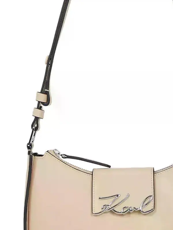 Karl Lagerfeld Logo-plaque Shoulder Bag - Neutrals