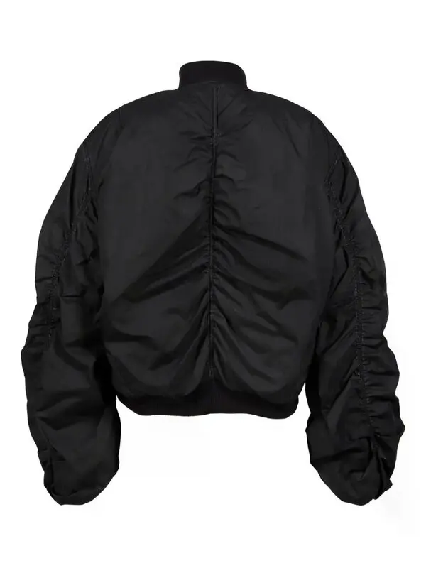 We11Done Gathered-effect Bomber Jacket