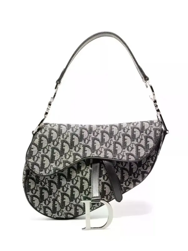 Dior 2002 Saddle Trotter Shoulder Bag - Grey
