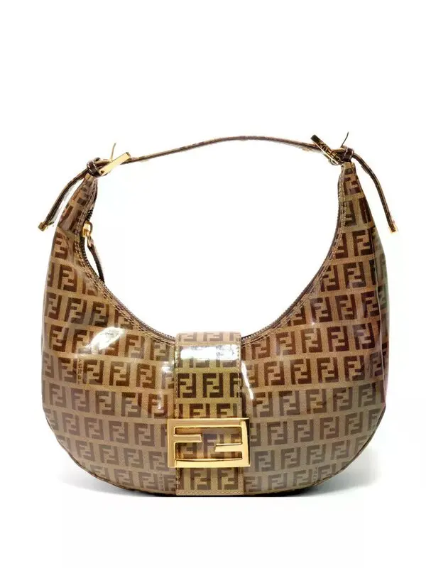 Fendi 2000s Zucchino Monogram Shoulder Bag - Neutrals