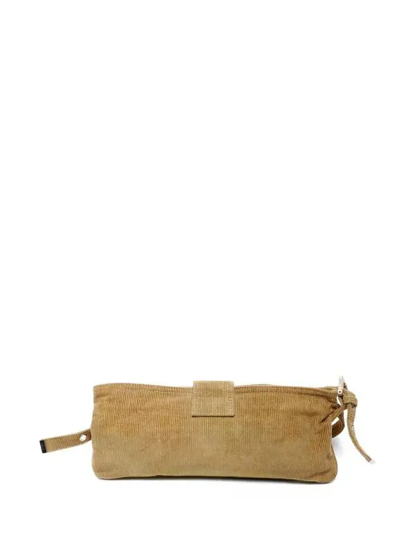 Fendi 1990-2000 Logo-detail Corduroy Shoulder Bag