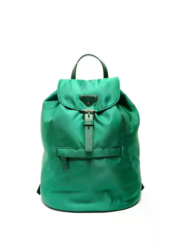 Prada 2000-2010 Buckle Backpack - Green