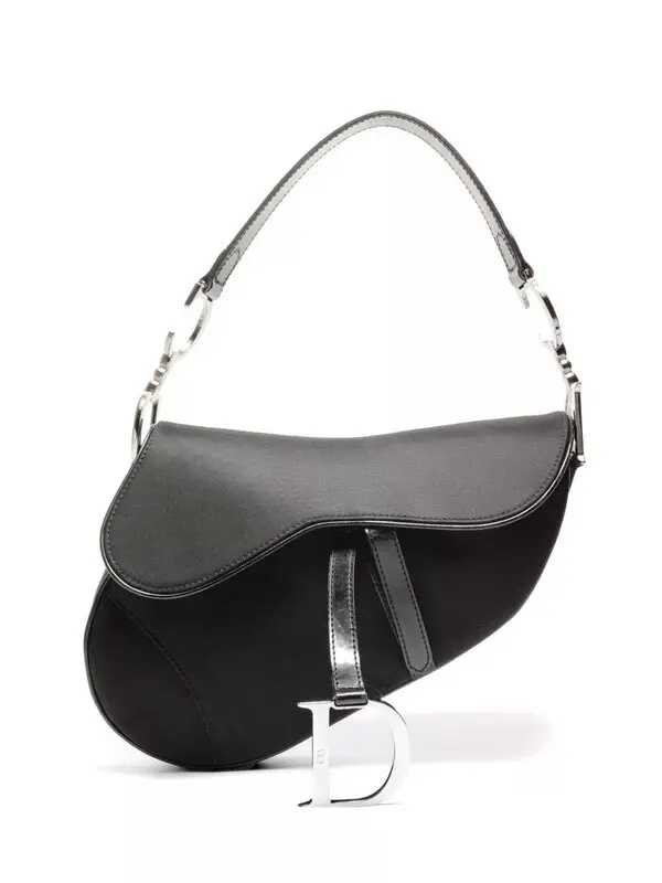Dior 2001 Saddle Trotter Shoulder Bag - Black