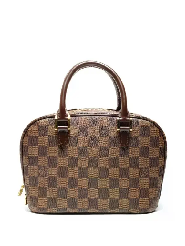 LOUIS VUITTON 2004 Mini Sarria Damier Handbag - Brown