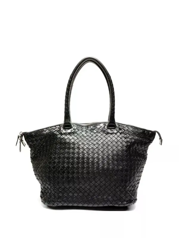 Bottega Veneta 2009 Intrecciato-leather Shoulder Bag - Black