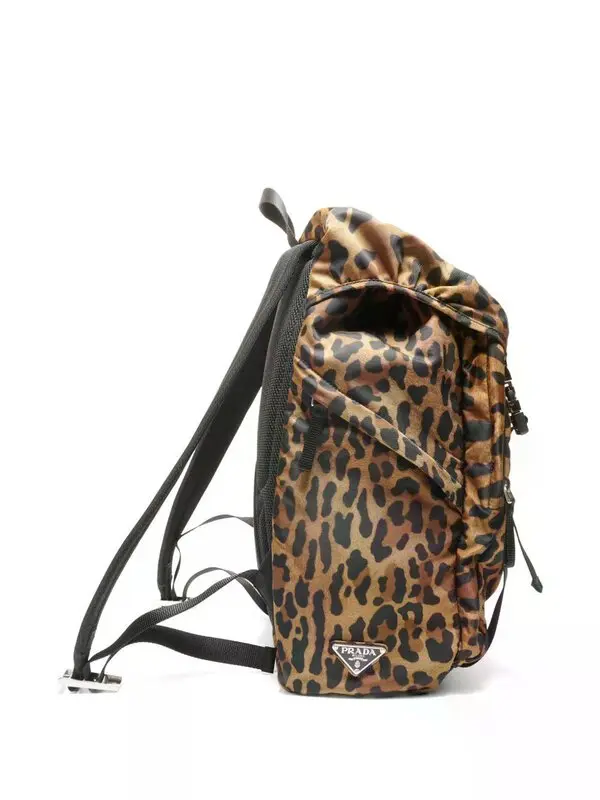 Prada 1990-2010s Leopard-pattern Backpack
