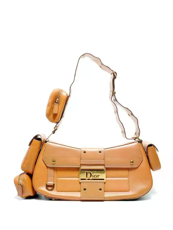 Dior 2002 Street Chic Logo-detail Shoulder Bag - Brown