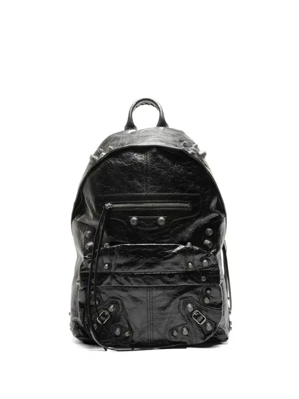 Balenciaga 2020s Le Cagole Studded Backpack - Black