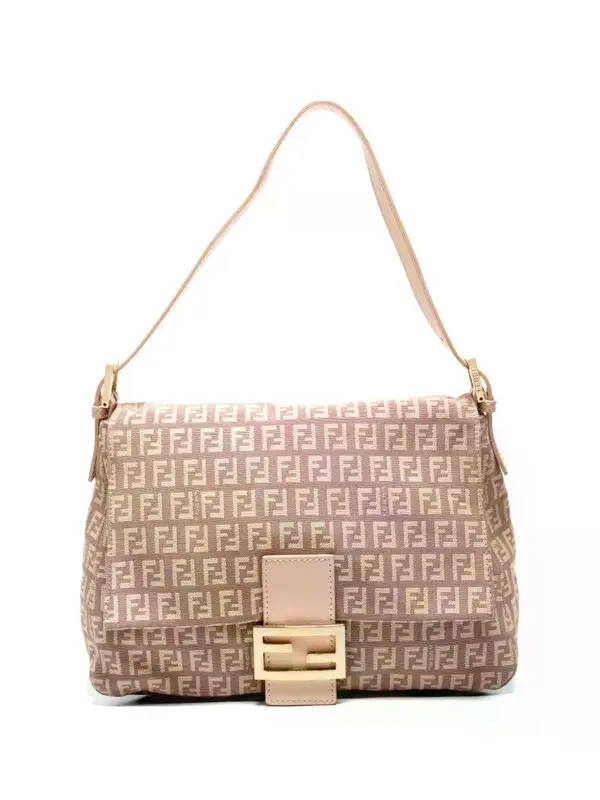 Fendi 2000s Zucchino Pattern Shoulder Bag
