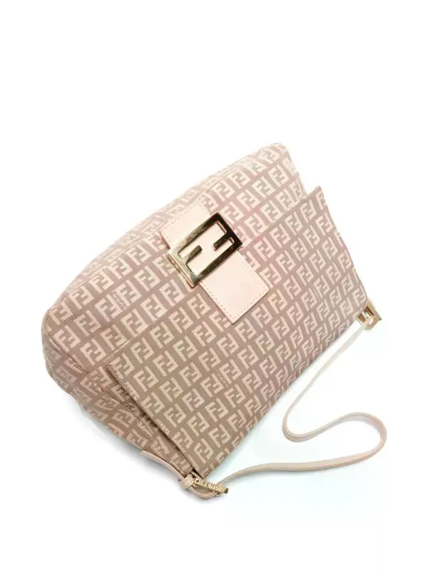 Fendi 2000s Zucchino Pattern Shoulder Bag