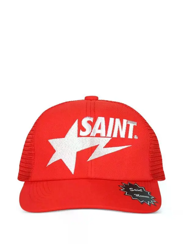 SAINT MXXXXXX Star Graphic Cap - Red