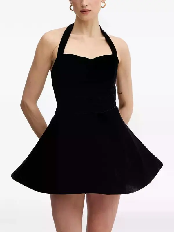 Bardot Agathena Halterneck Mini Dress - Black