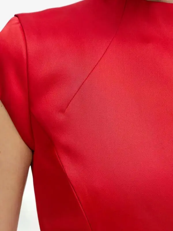 Bardot Delphi Hourglass A-line Dress - Red