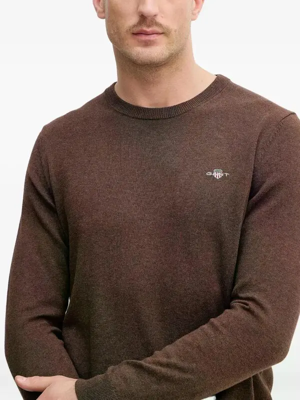 Gant Logo Round-neck Sweater