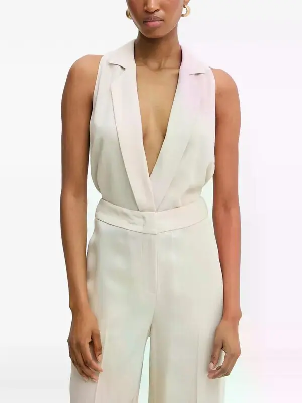 SIMONA CORSELLINI V-neck Jumpsuit - Neutrals