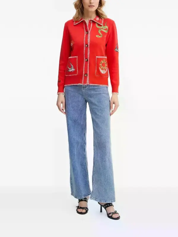NEVER FULLY DRESSED Embroidered Cardigan