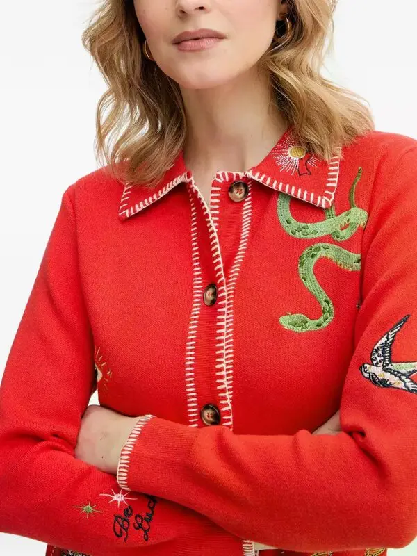 NEVER FULLY DRESSED Embroidered Cardigan