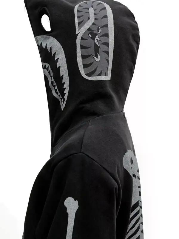 A BATHING APE Graphic-print Zip-up Hoodie