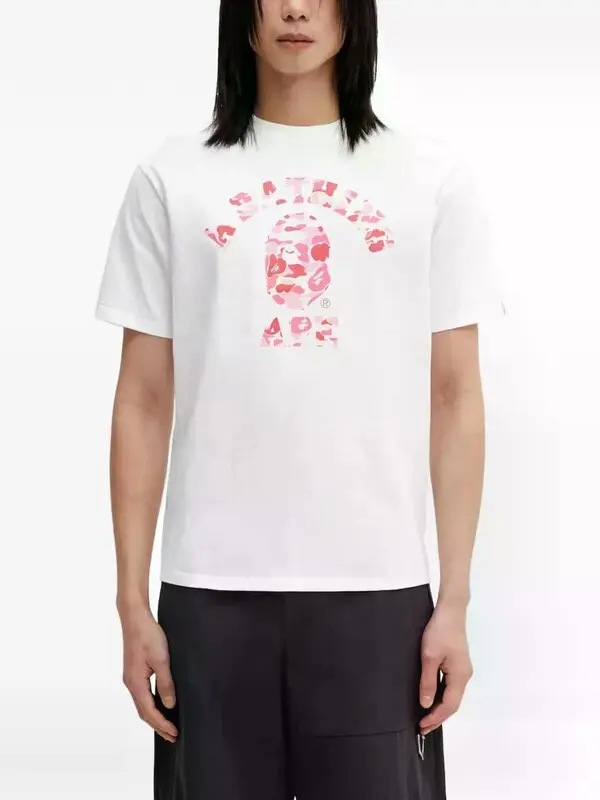 A BATHING APE Logo-print T-shirt - White