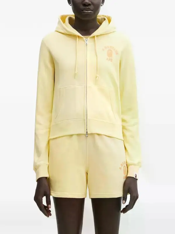 A BATHING APE Logo-print Hoodie - Yellow