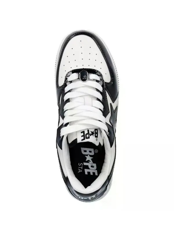 A BATHING APE Star-embellished Sneakers - White