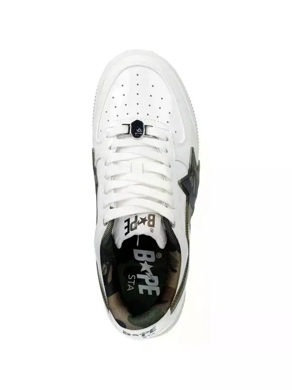 A BATHING APE Star-embellishment Sneakers - White