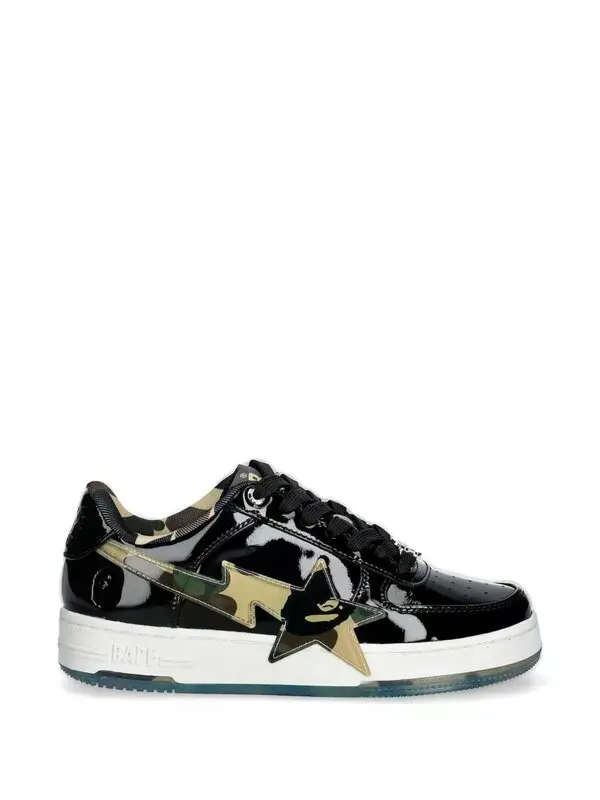 A BATHING APE Camouflage-pattern Sneakers - Black