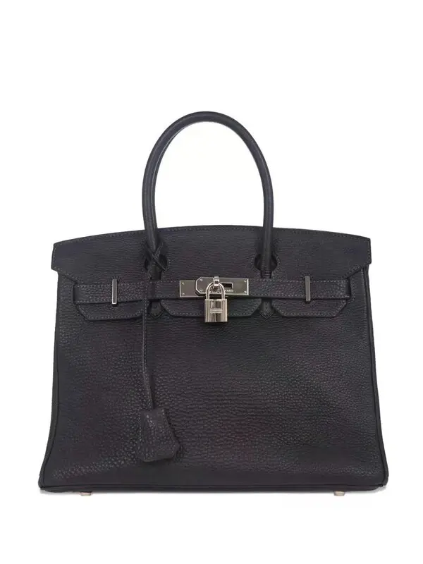 Hermès 2003 30 Birkin Togo Tote Bag - Blue