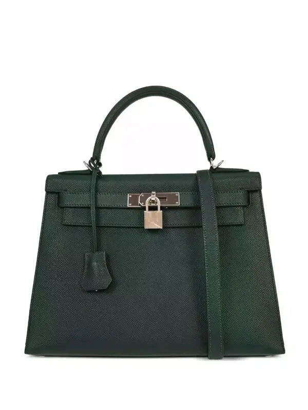 Hermès 2018 28 Kelly Sellier Two-way Tote Bag - Green