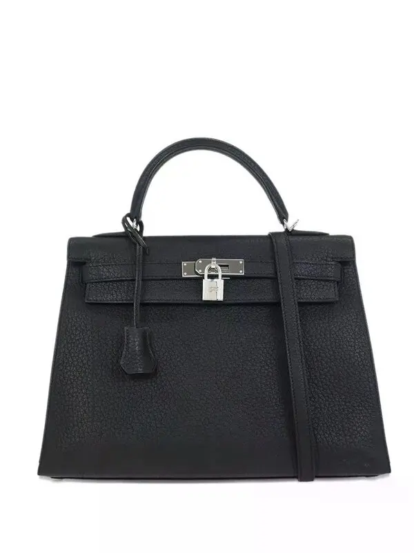 Hermès 2008 32 Kelly Sellier Two-way Tote Bag - Black
