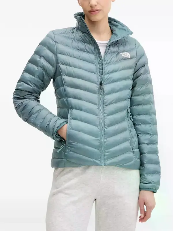 The North Face Logo-embroidered Padded Jacket - Blue