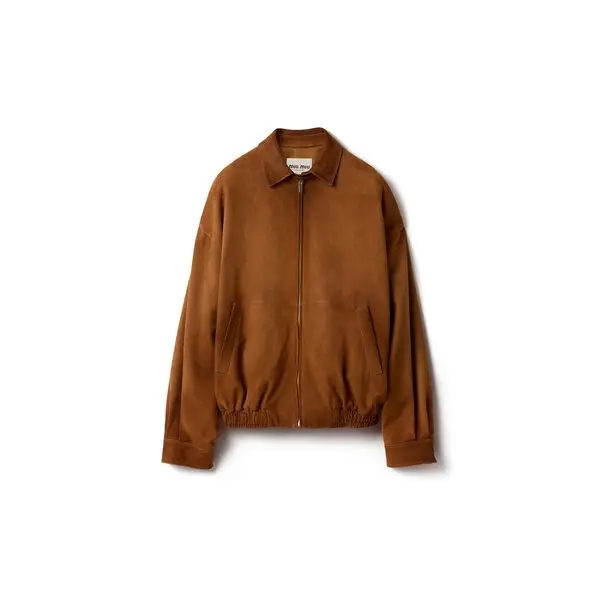 Miu Miu Suede Jacket - Cinnamon