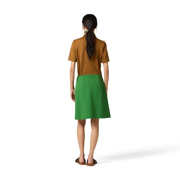 Miu Miu Technical Jersey Polo Shirt - Cinnamon