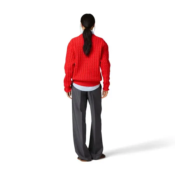 Miu Miu Technical Yarn V-neck Sweater