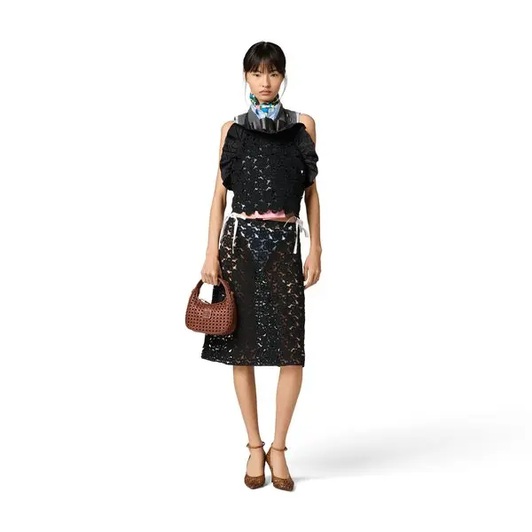 Miu Miu Macramé Pinafore Top