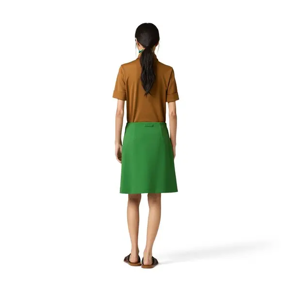 Miu Miu Technical Jersey Straight Skirt
