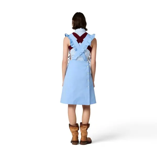 Miu Miu Poplin Apron Dress