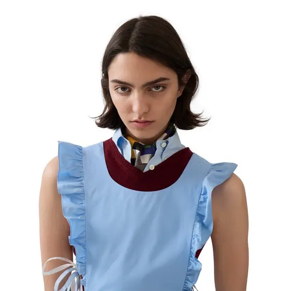 Miu Miu Poplin Apron Dress