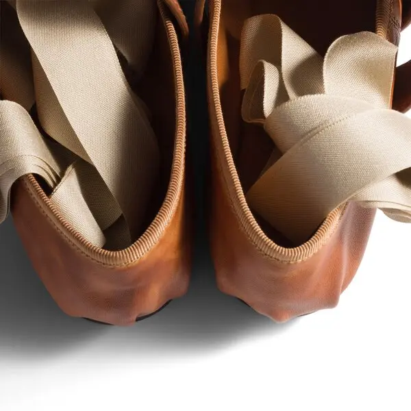 Miu Miu Nappa And Calf Leather Ballerinas - Caramel