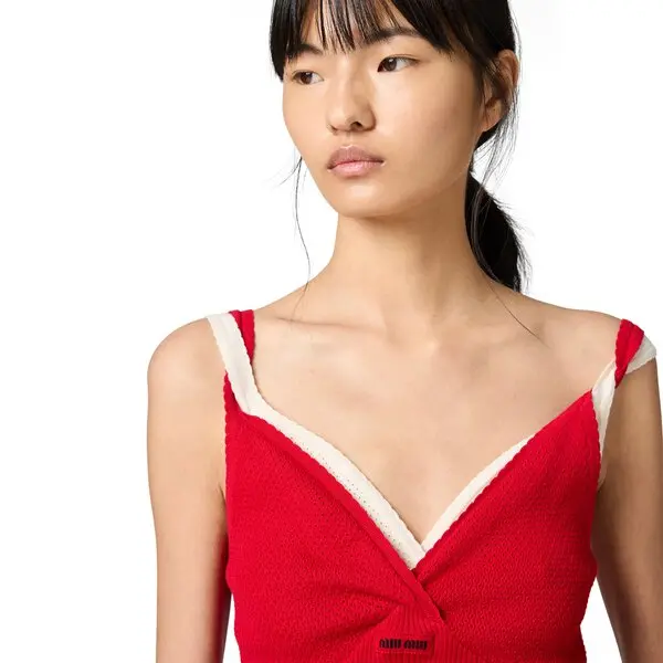 Miu Miu Cotton Knit Top