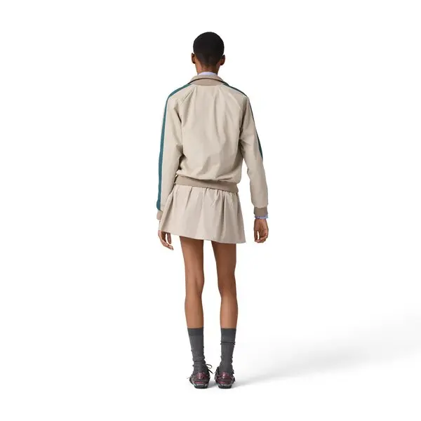 Miu Miu Washed Twill Blouson Jacket - Khaki/green