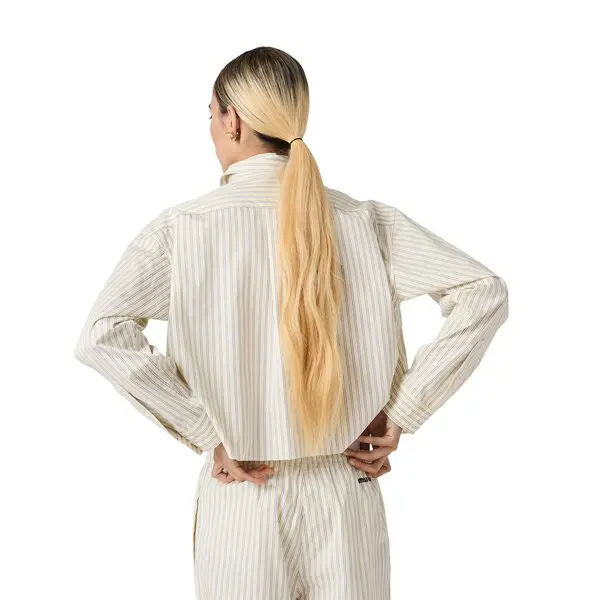 Miu Miu Striped Poplin Shirt