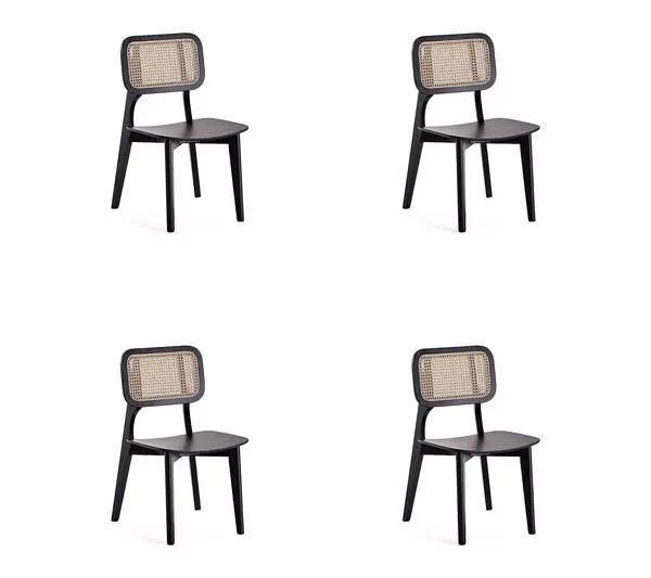 MANHATTAN COMFORT Versailles Wood Dining Chair Set Of 4 - One-color