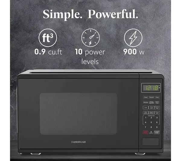 FARBERWARE 0.9 Cu. Ft. 900 Watt Microwave Oven
